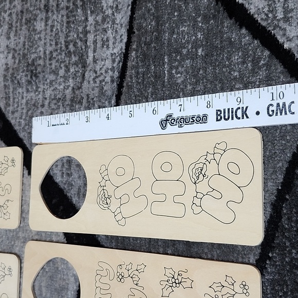 Michaels | Holiday | Vintage 999 Diy Christmas Door Knob Hangers Unfinished Signs 8 Pcs Wood ...